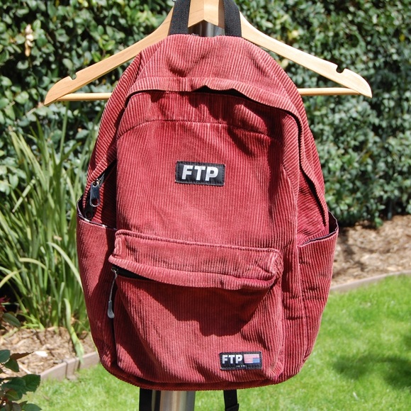 FTP | Bags | Ftp Corduroy Backpack Maroon | Poshmark